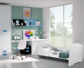 ADRK Furniture Postel s matrací a zábranou PEPE 160x80 CH-Pep- Bar- W-160-E064