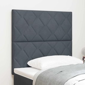 Čelo postele Tmavě šedá 100 cm samet 3337907