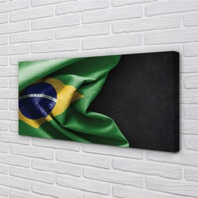 Obrazy na plátně brazilská vlajka 140x70 cm