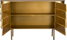 Kovová komoda ve zlaté barvě 117x70x26 cm Hanna – Dutchbone