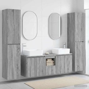 Sada koupelnového nábytku 5 ks Šedý Sonoma 33 x 34,5 x 160 cm 3406039