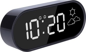 SOLIGHT Hodiny s předpovědí počasí, USB port