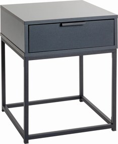 XXXLutz NOČNÍ STOLEK, antracitová, černá, 40/50/40 cm - 001931044007
