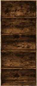 Knihovna kouřový dub 80 x 30 x 189 cm kompozitní dřevo 3314673