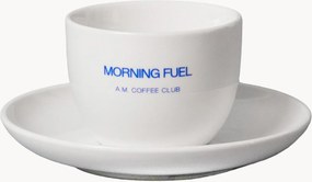 Keramický šálek's podšálkem Morning Fuel