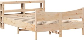 Rám postele s čelem 120 x 190 cm masivní borovice 3306321