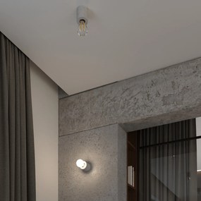 Stolní lampa Salgado, betonové tělo svítidla