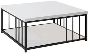 Designový konferenční stolek Natine 90 cm bílý/černý
