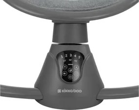 KikkaBoo Houpací lehátko elektrické Twiddle Grey / Nosnost do 9 kg