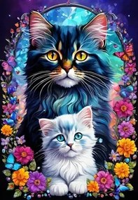 ALIPSON Puzzle Mateřská láska: Kočky / 1000 dílků / od 14 let
