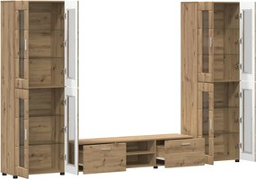 Sestava TV skříněk FLORIN 3 ks Artisanový dub Kompozitní dřevo 3397993