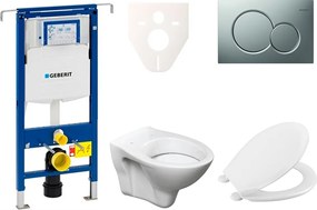 Cenově zvýhodněný závěsný WC set Geberit do lehkých stěn / předstěnová montáž + WC Ceramia S-Line Pro 111.355.00.5NR3
