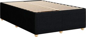 Box spring postel s matrací černá 120x190 cm textil 3285555