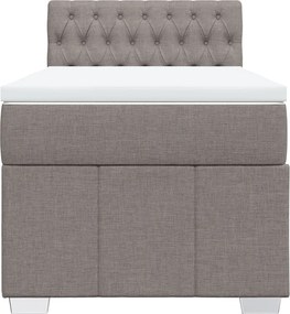 Box spring postel s matrací taupe 100 x 200 cm textil 3286990