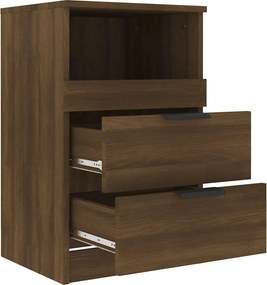 vidaXL Noční stolky 2 ks kompozitní dřevo [856845] Barva: Staré dřevo
