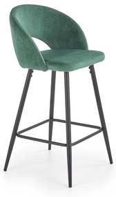 Barová židle Ivy6 tmavě zelená