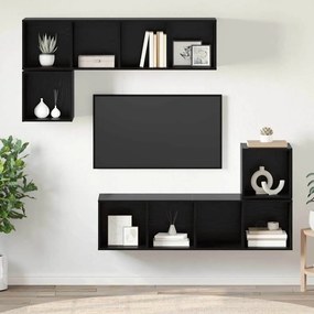 Sestava TV skříněk 4 ks Černý dub Kompozitní dřevo 3393127