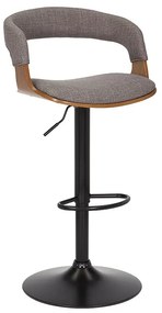 Designová barová otočná židle Uriela jasan / šedá
