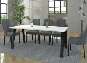 Casarredo - Komfort nábytek Jídelní stůl KOLINA 185x67 cm, černá/bílá