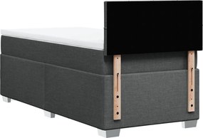 Box spring postel s matrací tmavě šedá 80 x 200 cm textil 3285716