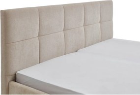 Béžová čalouněná dvoulůžková postel bez roštu 180x200 cm Nova – Meise Möbel