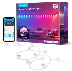 Govee | Govee - RGBIC LED String Downlights 5m Wi-Fi | GV0034