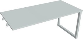 Hobis Kancelářský pracovní stůl k řetězení Hobis UJO 1600R, bílá RAL 9016, deskaakát