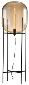 OnaDnes -20% Jantarová skleněná stojací lampa Miotto Osolia 132 cm
