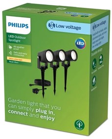 Philips -SADA 3x LED Venkovní svítidlo GARDENLINK REUEL LED/1,5W/230V 2700K IP44