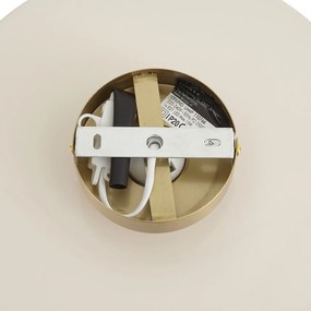 Retro Ceiling Lamp Bronze with Beige Glass - Jina
