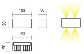 Redo 01-1230 nástěnné LED svítidlo Amplitude matně bílé, 15W, 3000K, 19cm