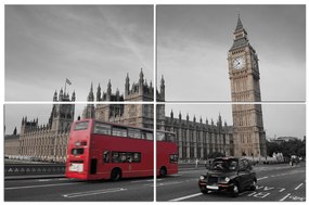 Obraz na plátně - Autobus v Londýně 131ČC (120x80 cm)