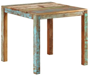 vidaXL Jídelní stůl 82 x 80 x 76 cm masivní recyklované dřevo [337267]