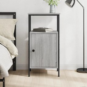 vidaXL Noční stolek 41 x 31 x 80 cm kompozitní dřevo [825925] Barva: šedá sonoma