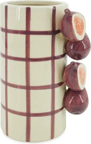 Fialová/krémová keramická váza (výška 21 cm) Havor – Yes Everyday
