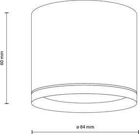 TK Lighting Bílé stropní svítidlo Vivo 84mm pro žárovku GX53 TK10595