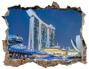 Wallmuralia Nálepka fototapeta 3D na zeď Singapur noc 95x64 cm