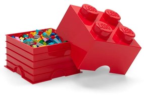 Červený úložný box čtverec LEGO®