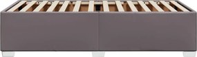 Rám postele šedý 80 x 200 cm umělá kůže 3284534