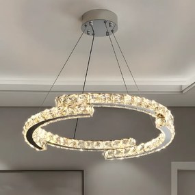 Toolight Toolight, LED křišťálové závěsné svítidlo APP1556-CP, chromová, OSW-05178