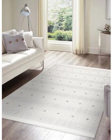 koberec NANO FH69A Diamanty, smyčkový, plošně tkaný bílá / šedá velikost 120x170 cm | krásné koberce cz