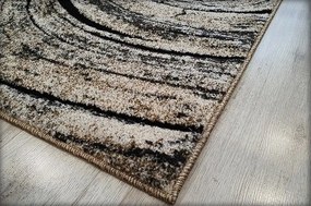 HU Hnědý koberec Loft Loft-260 se vzorem dřeva Rozměr: 60x100 cm