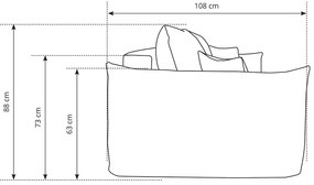 Pohovka ALLORA | 240 cm | rozkládací + úložný prostor | VÝBĚR TKANIN