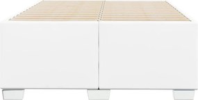 Rám postele bez matrace bílý 120x190 cm umělá kůže 3284549