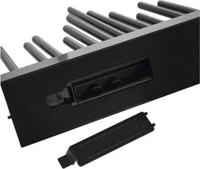 EMOS LED svícen černý 27,5cm s časovačem DCAW04