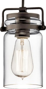 Závěsné svítidlo nad stůl Elstead Brinley 1x E27 retro bronz