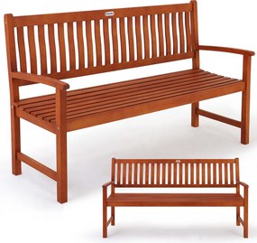 Zahradní lavice Maxima z eukalyptového dřeva certifikace FSC® 152x55x92cm