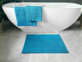 Koupelnová předložka froté 50x70 - Comfort - Azurově modrá