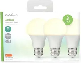 Nedis LED žárovka E27 / A60 / 11 W / 1055 lm / 2700 K / Teplá bílá / R