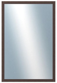 DANTIK - Zarámované zrcadlo - rozměr s rámem cca 40x60 cm z lišty KASETTE hnědá (2757)